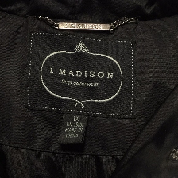 1 Madison | Jackets & Coats | Madison Down Puffer Coat Black Size 1x ...